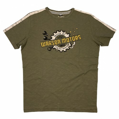 Warson Motors T-Shirt Racing services stone grey Men | eBay