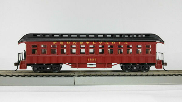 Con-Cor 1000233 HO Pennsylvania Railroad 1880s Wood Open-platform Coach ...