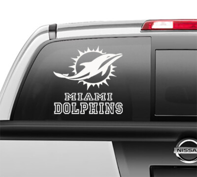 Miami Dolphins Window Sticker Vinyl Decal any size any color | eBay