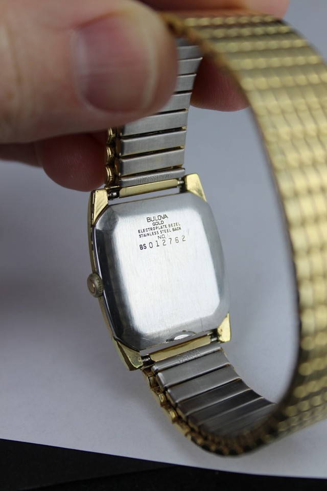 SUPER RARE! Men's vintage BULOVA watch 1970 GOLD ep bezel 17J WORKS | eBay