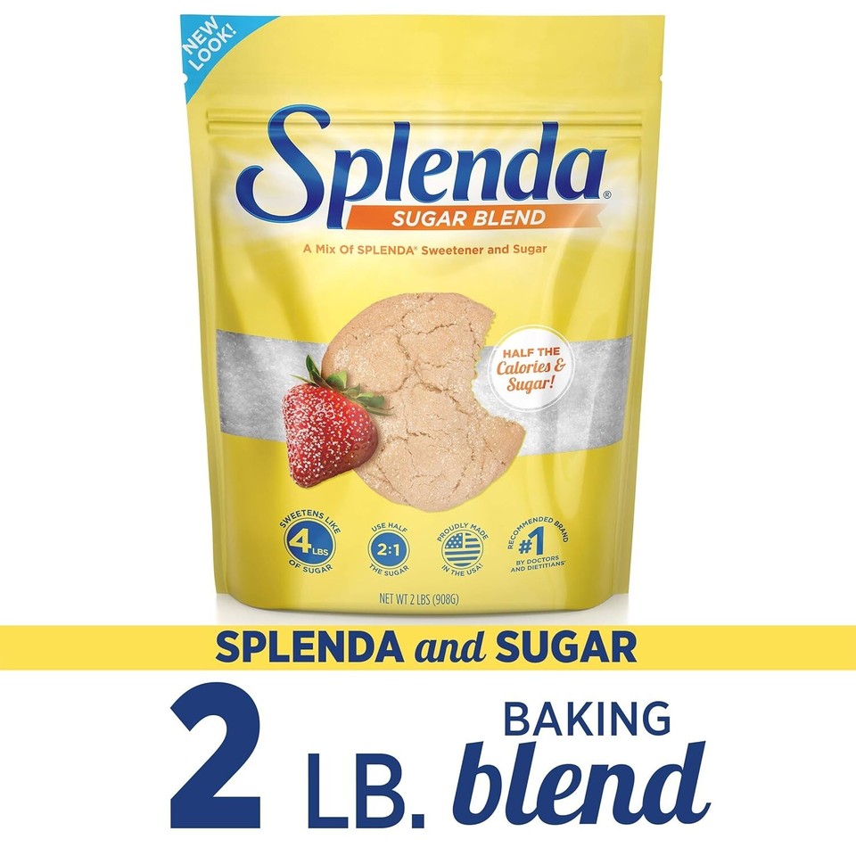 SPLENDA Low Calorie Sweetener for Baking Resealable Bag, Sugar Blend ...