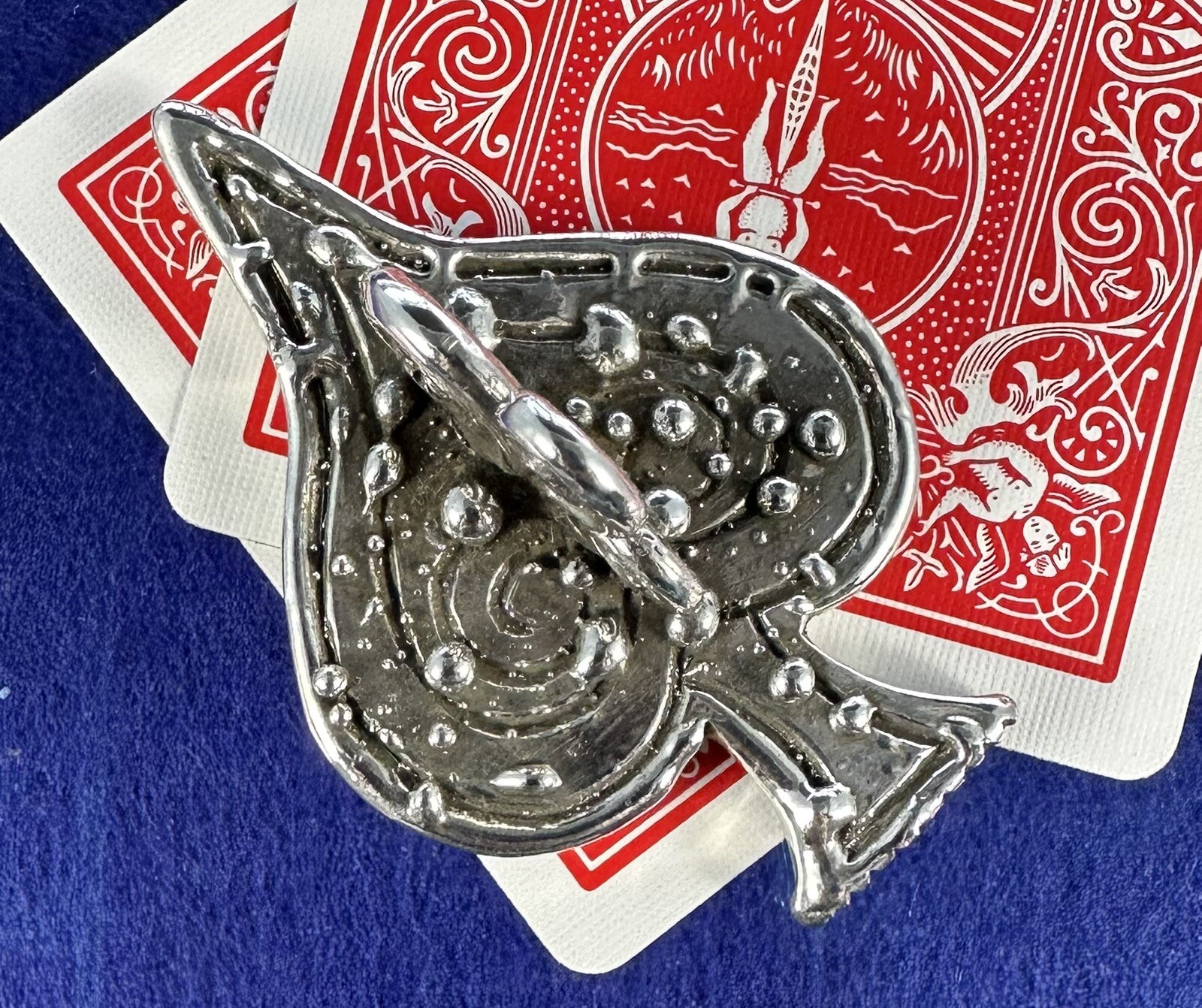 Poker Card Guard Protector. One Of One..Handmade Sterling Silver By ...