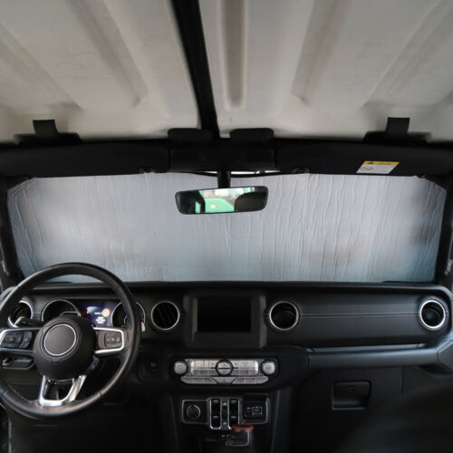 Front Windshield Sunshade Window Sun Shade Foldable For Jeep Wrangler ...