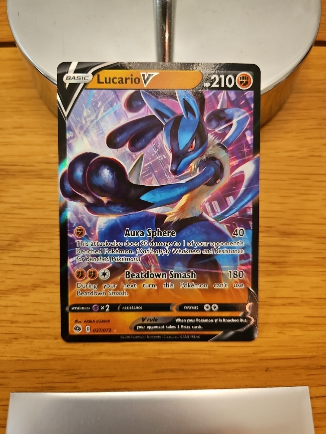 Pokémon TCG Lucario V Champions Path 027/073 Holo Ultra Rare for sale ...
