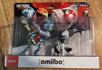 Nintendo amiibo Metroid Dread - Samus and E.M.M.I. Figures (2 Pack Set ...
