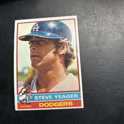 #515 Steve Yeager Los Angeles Dodgers 1976 Topps Baseball Card Cb7-8 | eBay