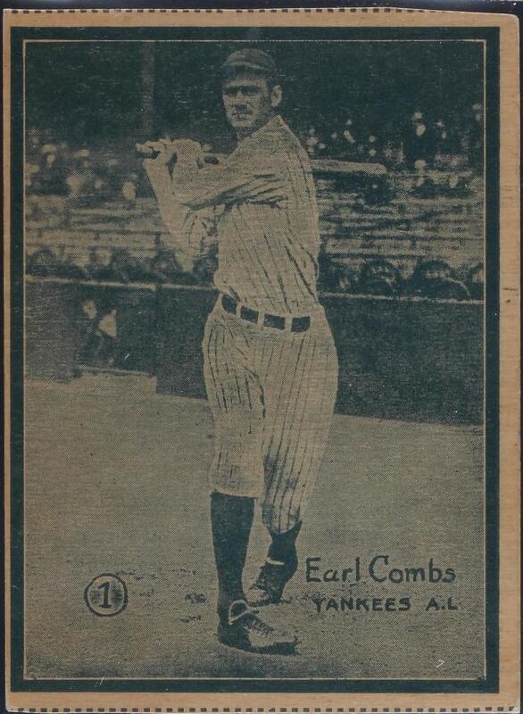 1931 W517 - Earle Combs #1 (RC) for sale online | eBay