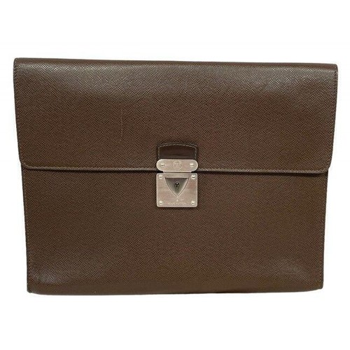 Louis Vuitton Document Case Briefcase Porte Documan Minuto Taiga | eBay