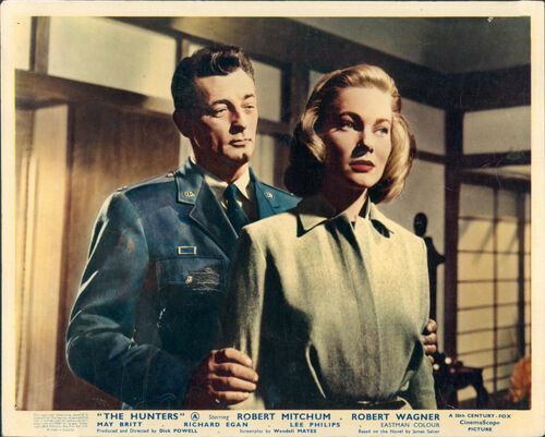 The Hunters original Lobby Card Robert Mitchum May Britt | eBay UK