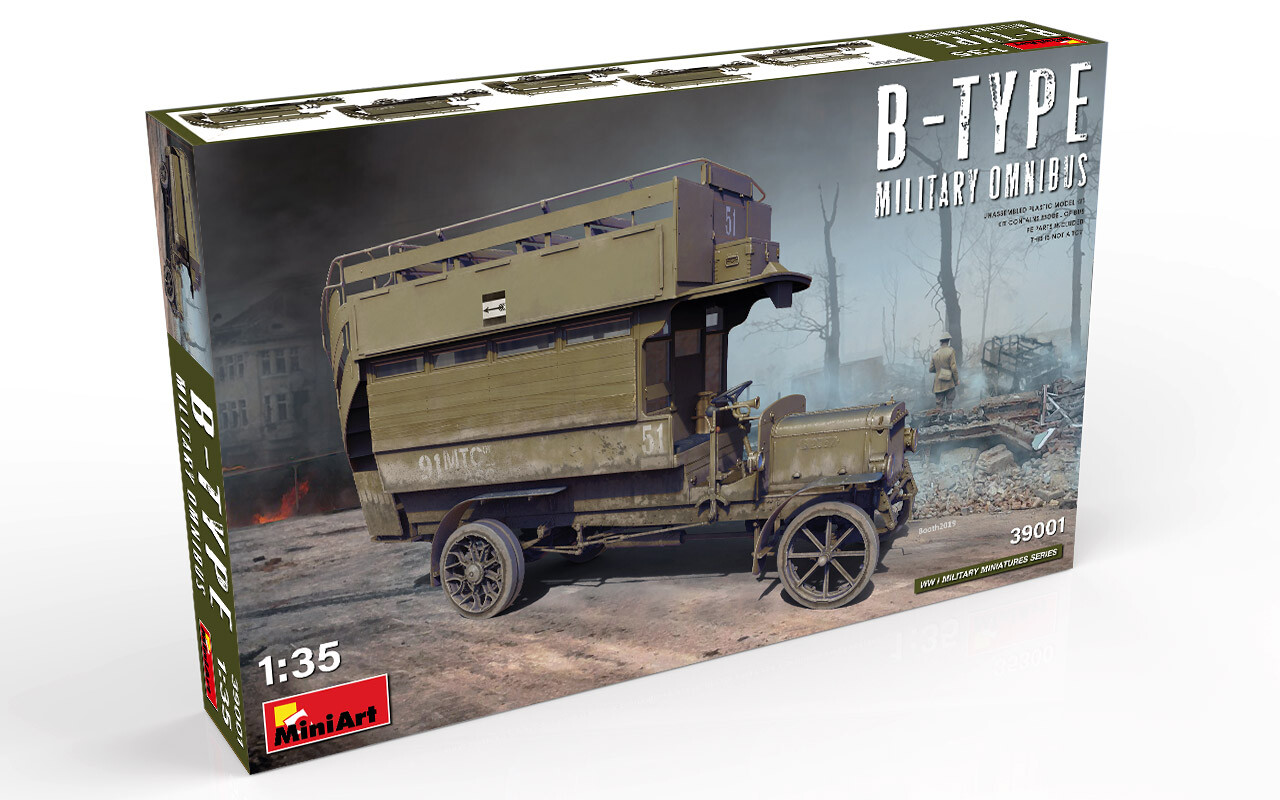 B-Type Military Omnibus (WW I Plastic model kit) 1/35 MiniArt 39001 | eBay