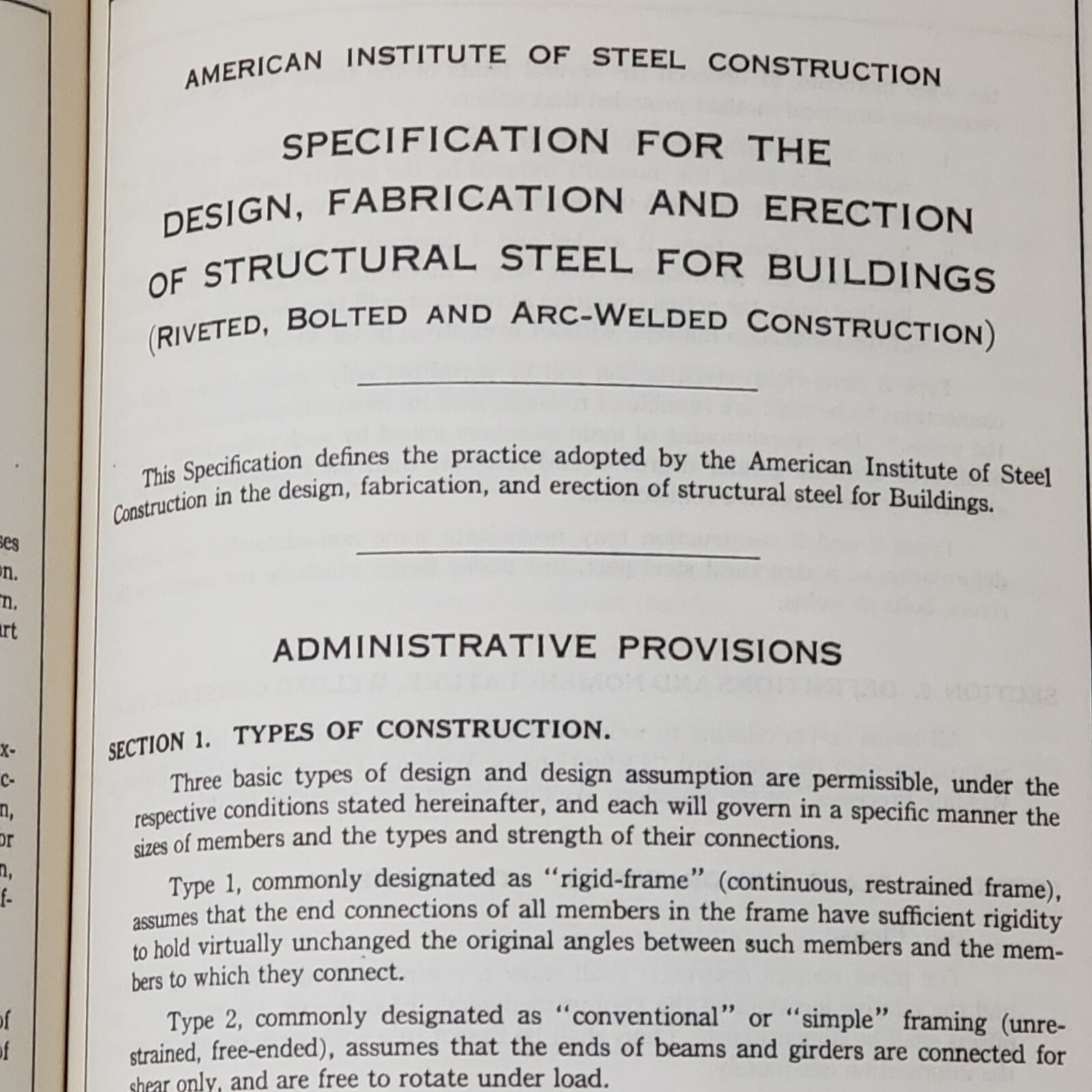 AISC Steel Construction Manual 5TH ED. 1955-HC-Architect-Engineer ...