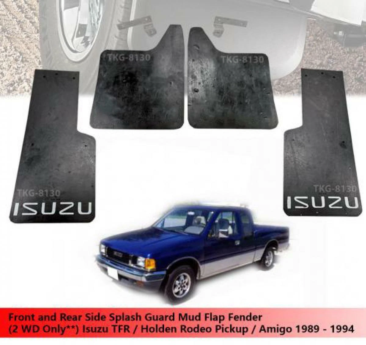 Mudflaps For Isuzu D-Max Dmax 2WD 4WD 2011-2019 Holden, 48% OFF