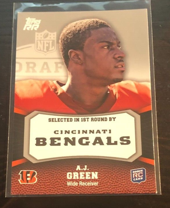 2011 Topps Rising Rookies A.J. GREEN Rookie Card RC #150 Bengals | eBay