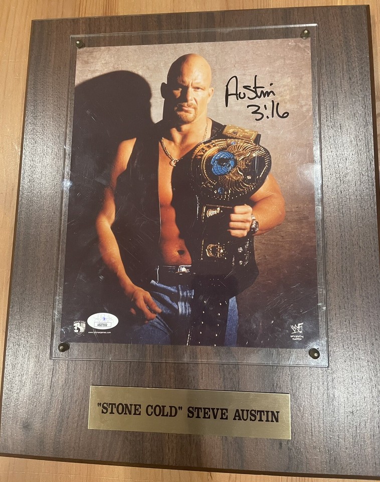 Stone Cold Steve Austin Signed Photo - Austin 3:16 Vintage WWF WWE ...