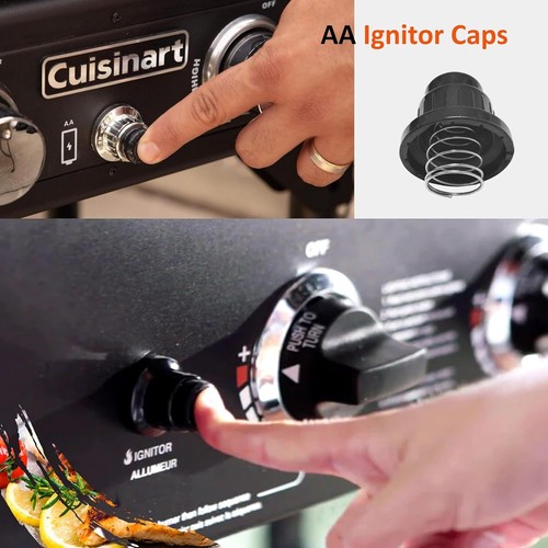 AA Battery Push Button Gas Grill Igniter Ignitor Cap Only Two (2) Per ...