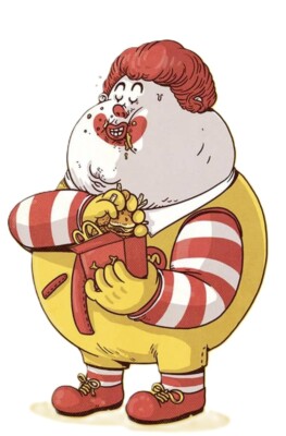 Roland Mcdonad sticker chunkies skate cell laptop bumper vinyl decal | eBay