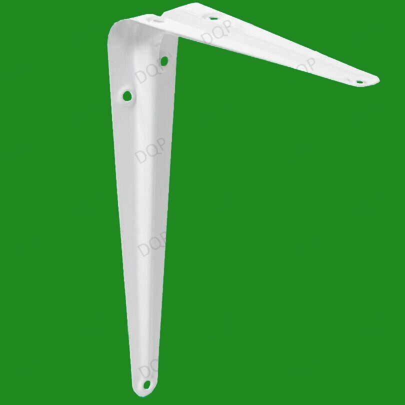 4x London White Metal Shelf Shelving Support Wall Mount Brackets, 7 ...