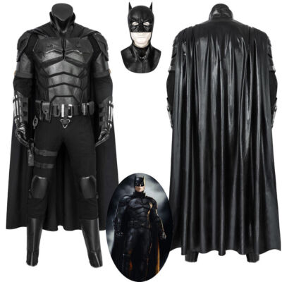 The Batman 2021 Costume Cosplay Suit Bruce Wayne Halloween Outfits ...