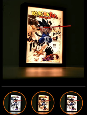 Dragon Ball Kid Goku Light Up Figure Poster Manga Canvas Light FIGURE ...