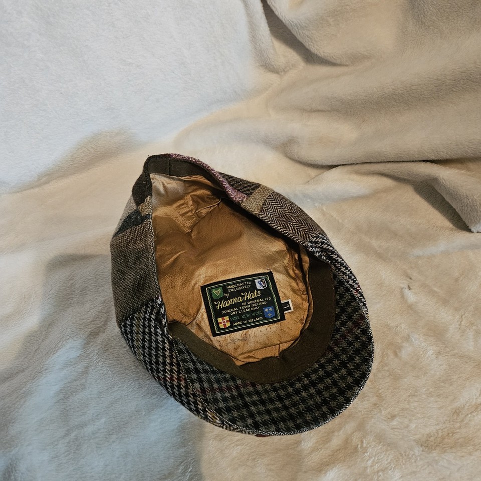 Hannah Hats Of Donnegal - Patchwork Driving Cap - L | eBay