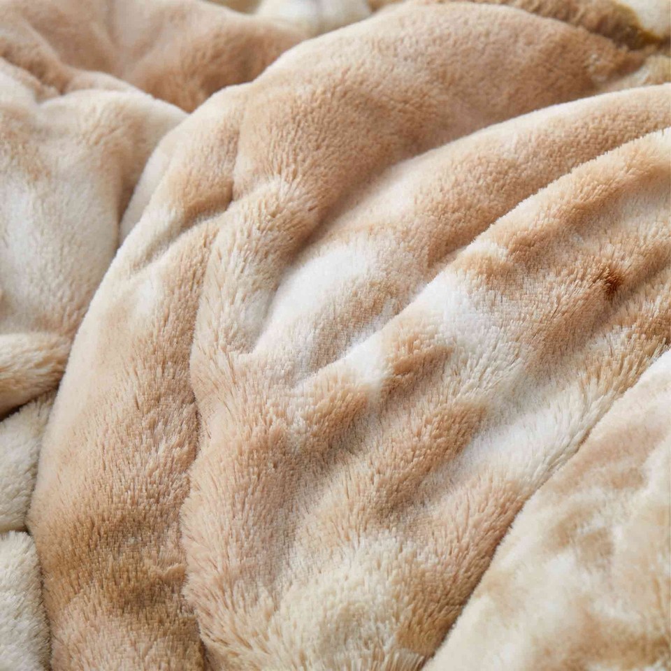Extra Warm Sherpa Fleece Plush Bed Blanket Antistatic Reversible ...