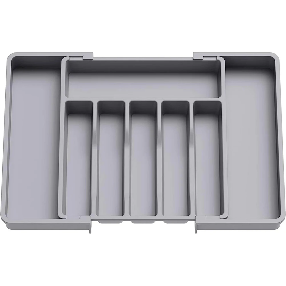 8 Grids Adjustable Kitchen Storage Organizer Tray – Plastic ...