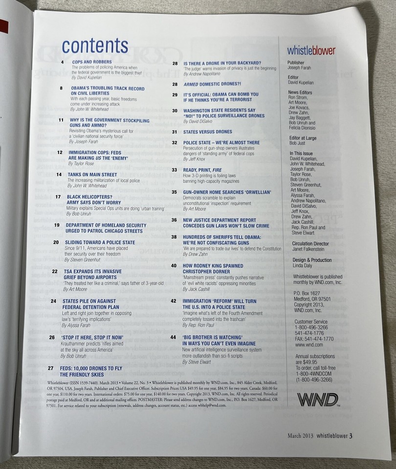 Whistleblower Magazine March 2013 Vol 22 No 3 Independent American ...