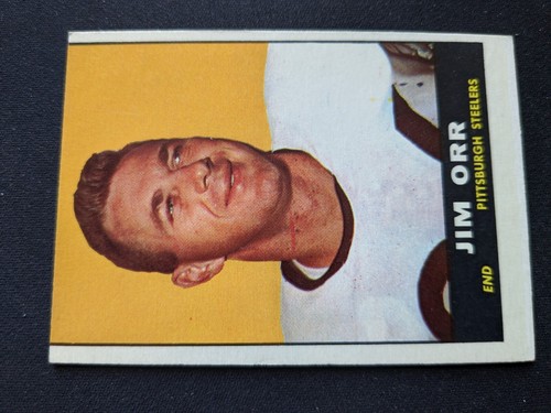 1961 Topps Football Card # 108 Jimmy Orr RC - Pittsburgh Steelers (VG ...
