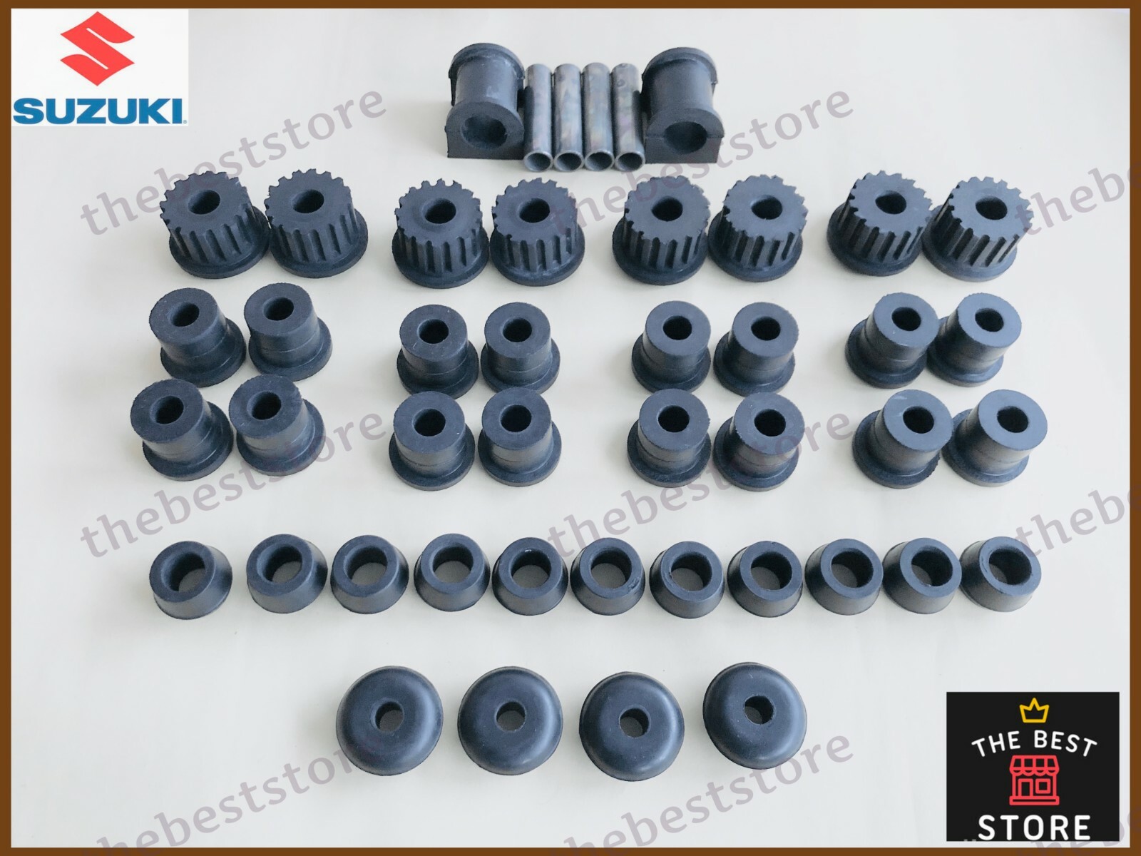 OEM HIGH QUALITY SAMURAI FRONT& REAR LEAF SPRING SHACKLE RUBBER BUSHES ...