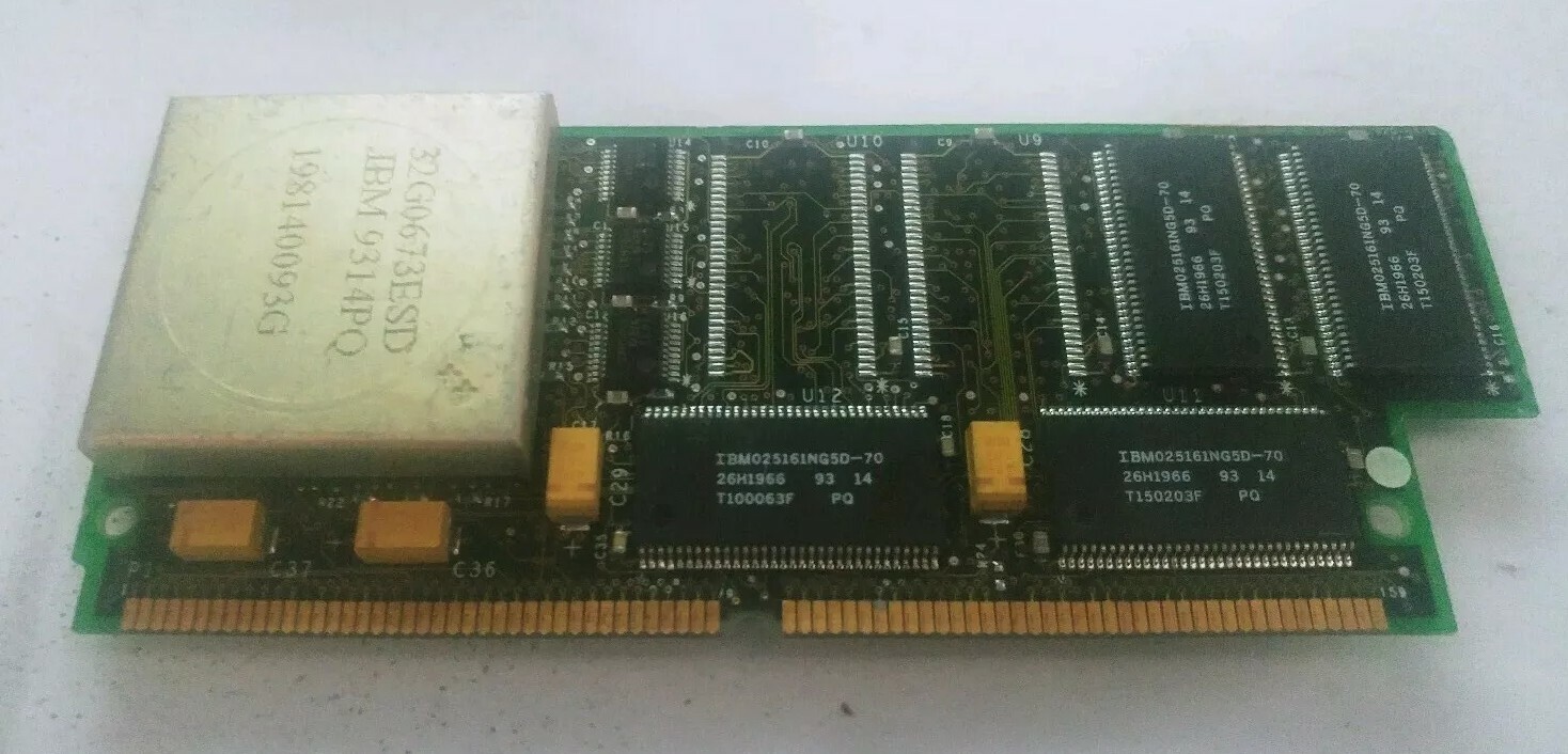 CPU VINTAGE IBM POWER 1 RISC PROCESSOR? CARD XT AT RETRO PC RAM INTEL ...