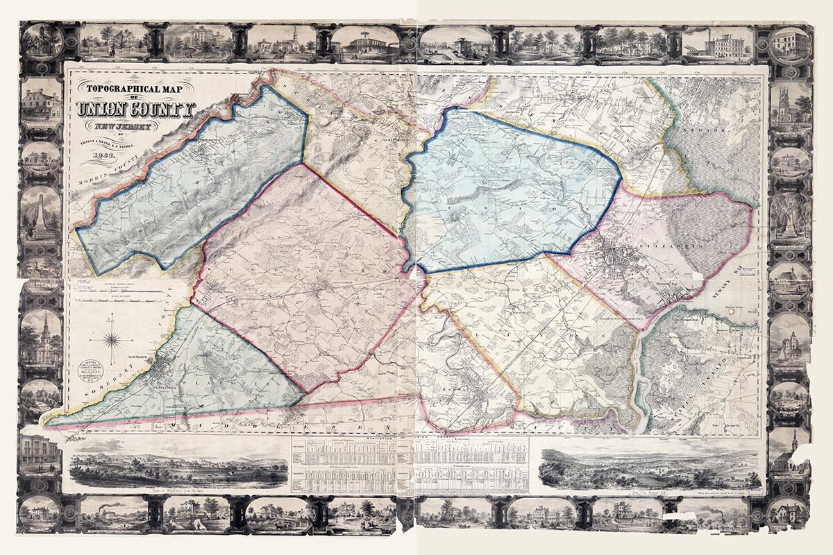 Union Nj New Jersey Map
