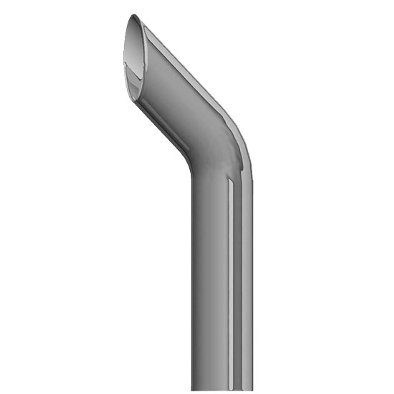 BESTfit Chrome 7 Inch O.D. Bull Hauler Exhaust Stack - 60 Inch Length ...