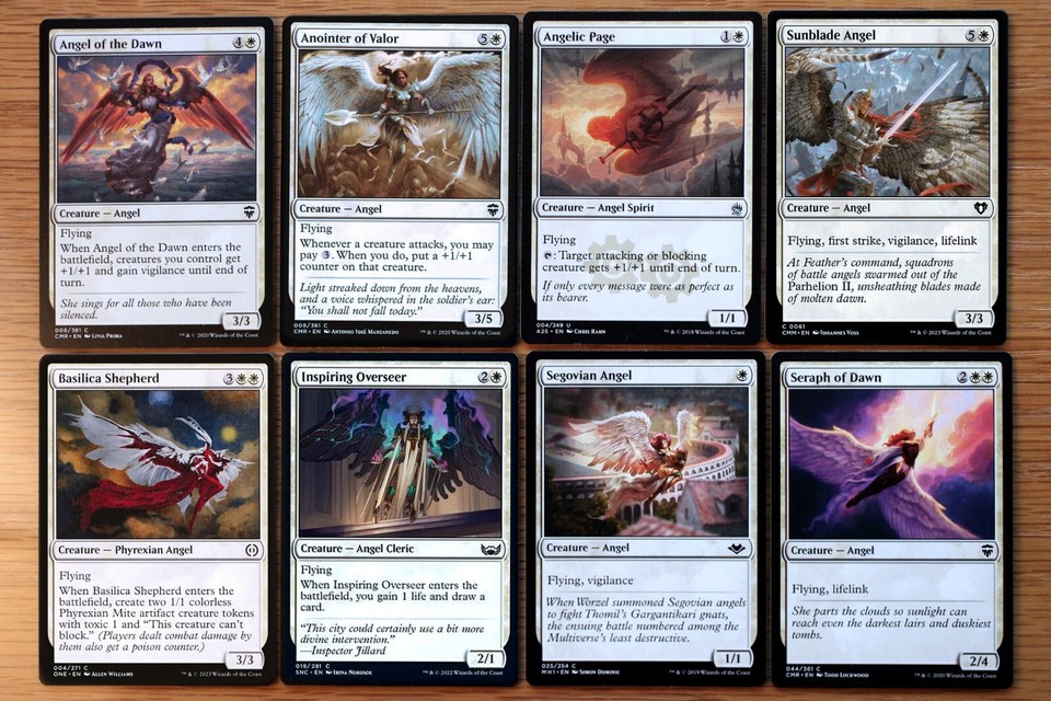 Set of 15 Pauper Legal Angel Cards *NM* (English Magic the Gathering ...