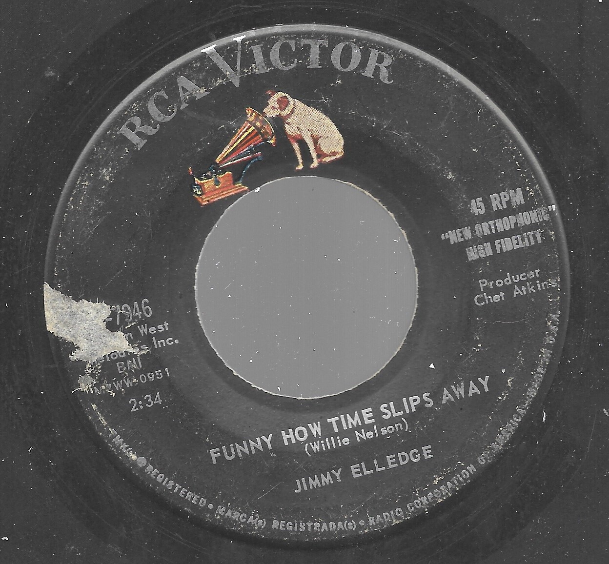 Jimmy Elledge Funny How Time Slips Away Hey Jimmy Joe 45 RCA Victor ...