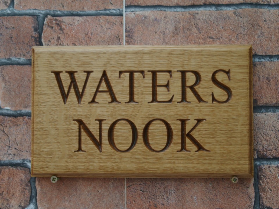 Personalised Oak house sign,Carved,Custom engraved outdoor wooden name ...