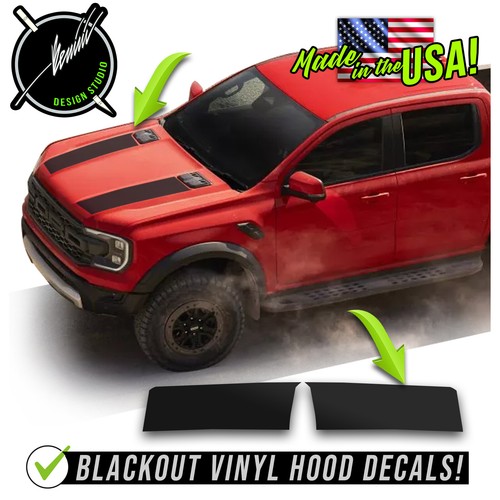 Hood Racing Stripe Decal Vinyl Kit 1 Fits 2019-2022 2023 2024 Ford ...