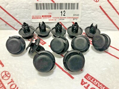 Lexus Fender Liner Shield Clips Fastener 12 PCS | Black | Genuine OEM ...