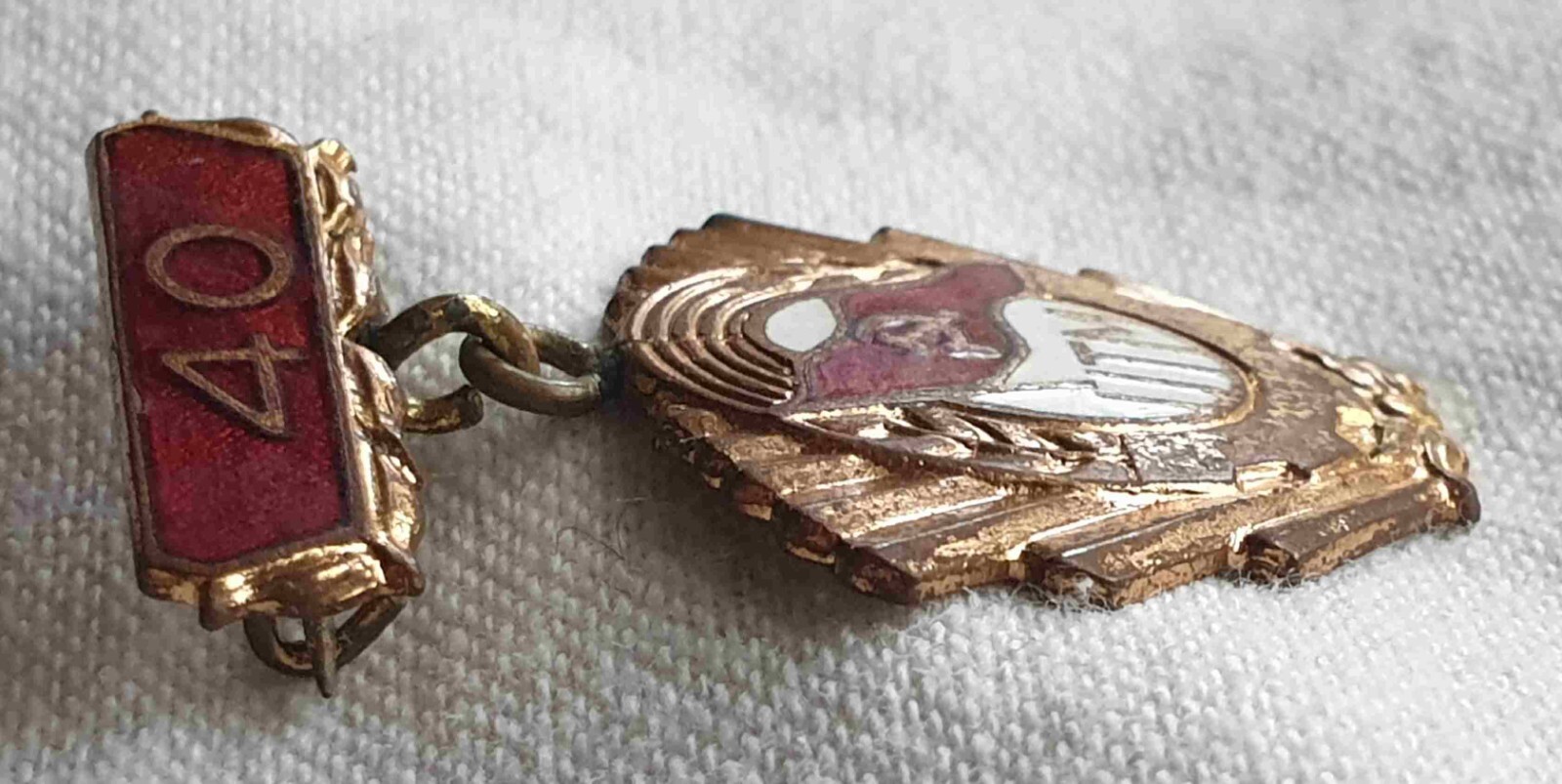 UTM union of working youth 40 years of activity badge medal Romania ...