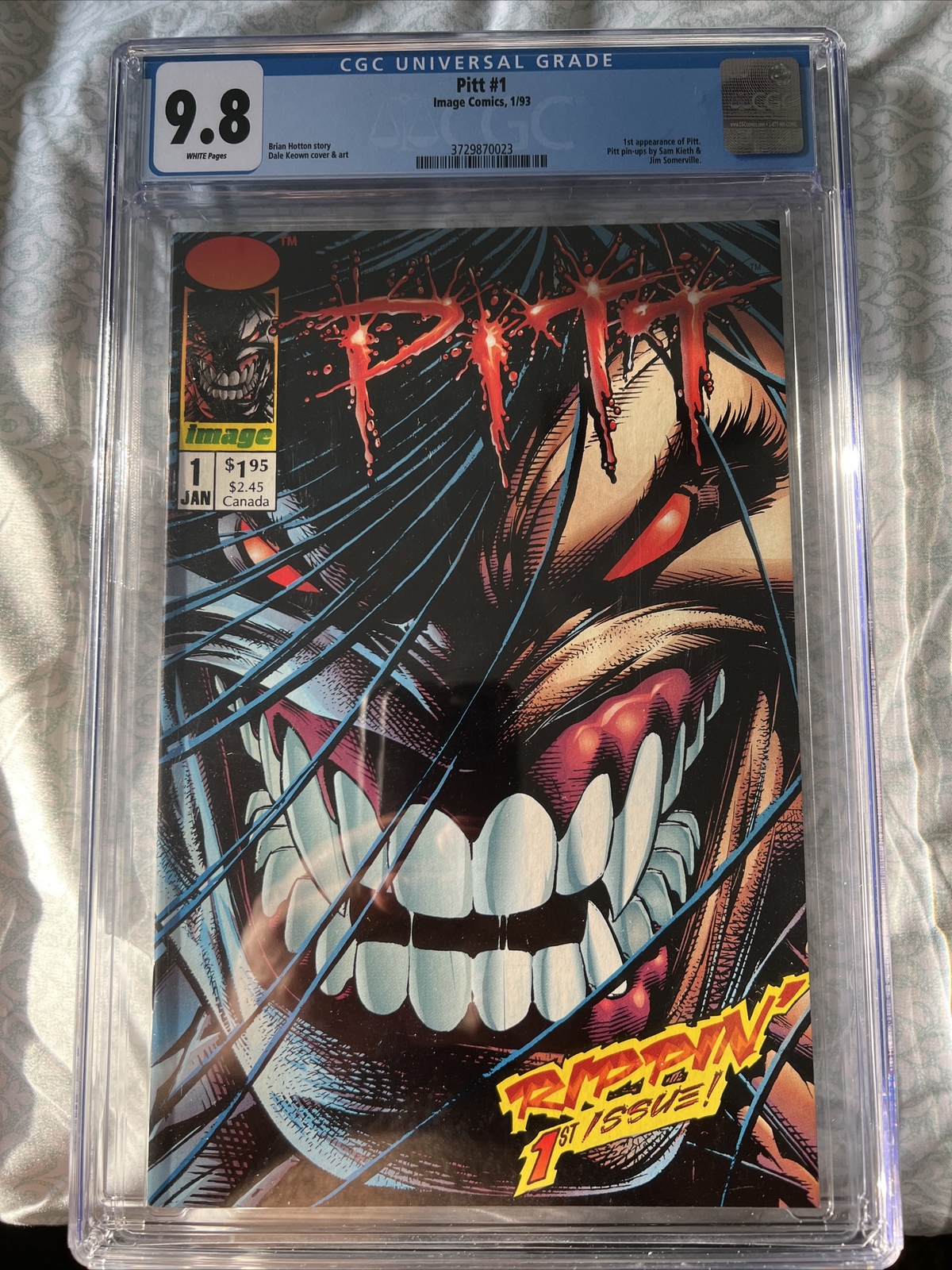 Pitt #1 CGC NM/M 9.8 White Pages 1993 1st appearance Dale Keown ...