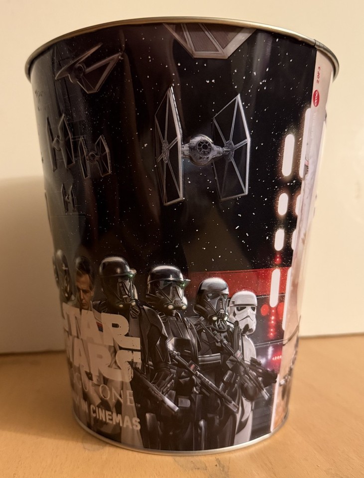 AMC Theaters STAR WARS Rogue One POPCORN BUCKET TIN embossed metal | eBay