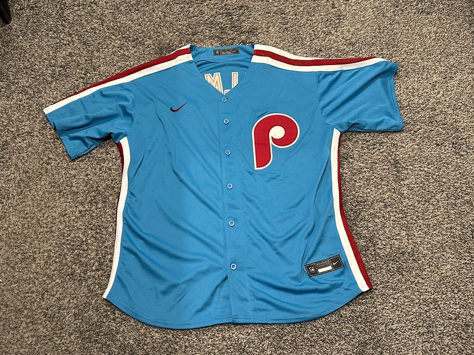 NWT Men’s 2XL Nike #10 J.T. Realmuto Powder Blue Jersey. | eBay