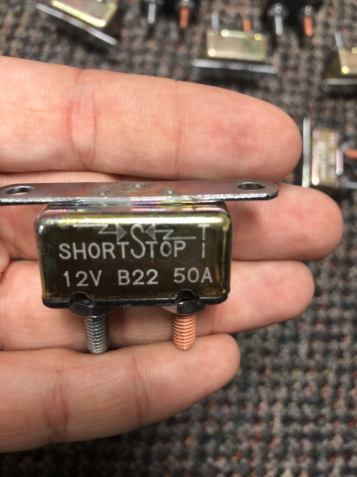 12V B22 50A Eaton Bussmann Short Stop Circuit Breaker - Lot Of 5 | eBay