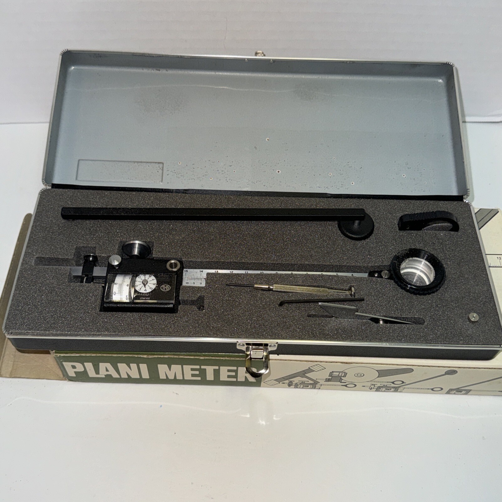 Vintage Teledyne Post Compensating Polar Planimeter with Optical Tracer ...