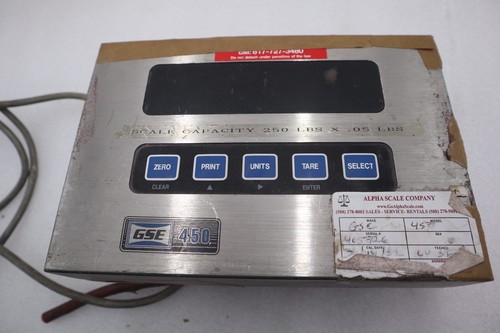 GSE 200450-02003 SCALE SYSTEMS SCREEN MODEL 450 STOCK 4401 | eBay