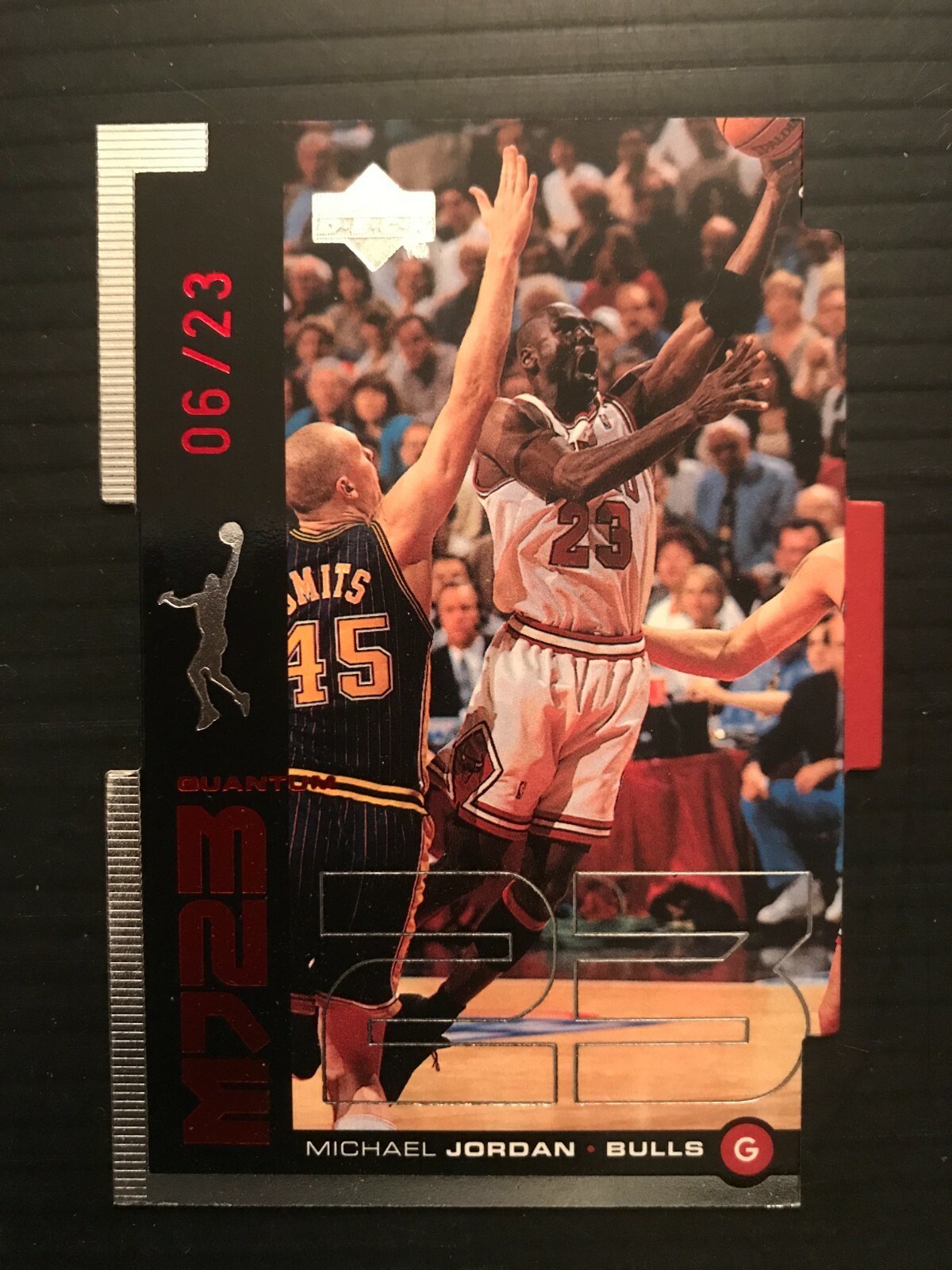 1998 UPPER DECK MJ23 QUANTUM DIE-CUT MICHAEL JORDAN SILVER /23 PSA BGS ...