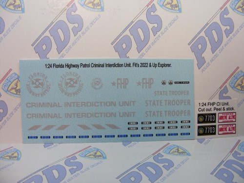 Florida Highway Patrol Criminal Interdiction Unit 1/24 Water slide ...