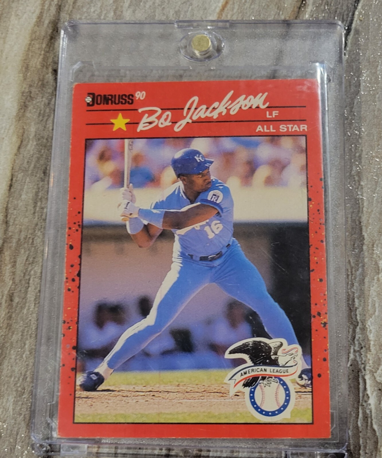 1990 Donruss Bo Jackson All Star DOUBLE Error Card No TM & No Dot INC ...
