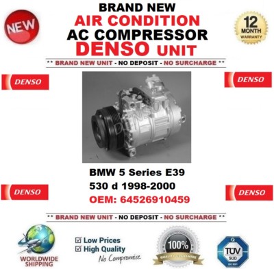 DENSO AIR CONDITION AC COMPRESSOR for BMW 5 E39 530 d 1998-2000 OEM ...