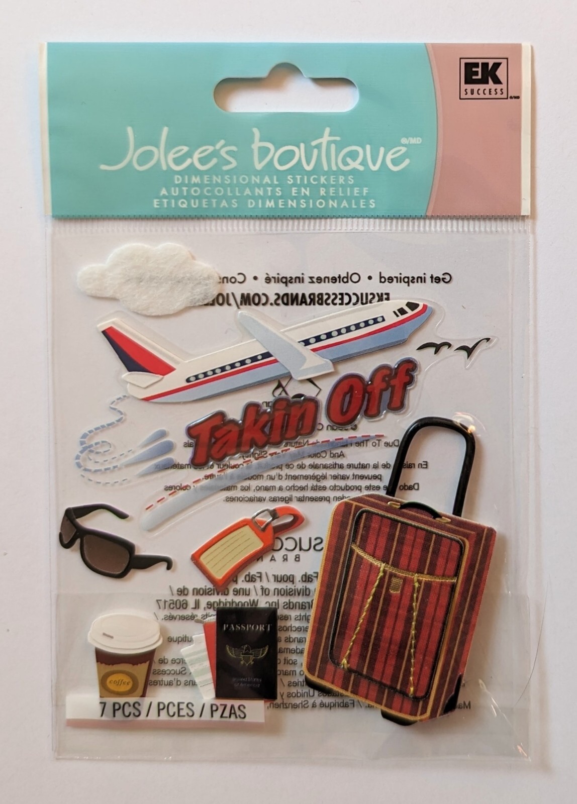 Jolee's Taking Off Airplane Travel Vacation Scrapbooking Stickers | eBay