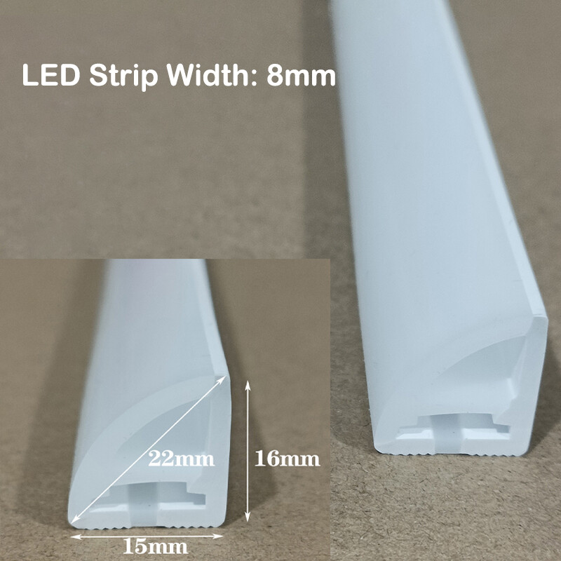 Silicone LED Channel System Cuttable Flexible Bendable DIY For LED ...
